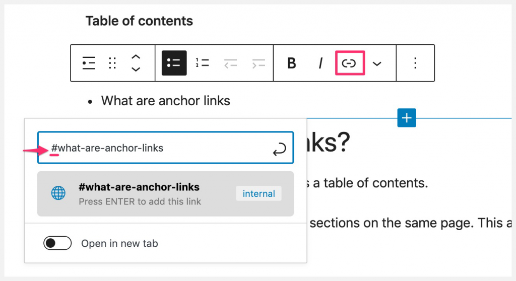 How to Easily Create Anchor Links in WordPress - Leanne Wong
