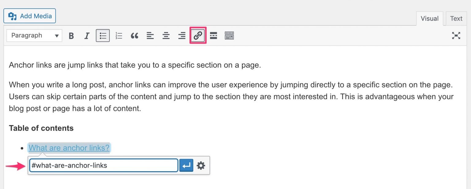 How to Easily Create Anchor Links in WordPress - Leanne Wong