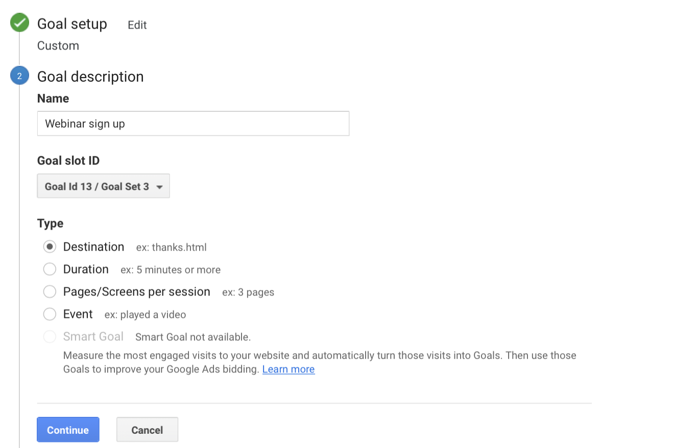 Universal Analytics: How to assign a goal value in Google Analytics ...