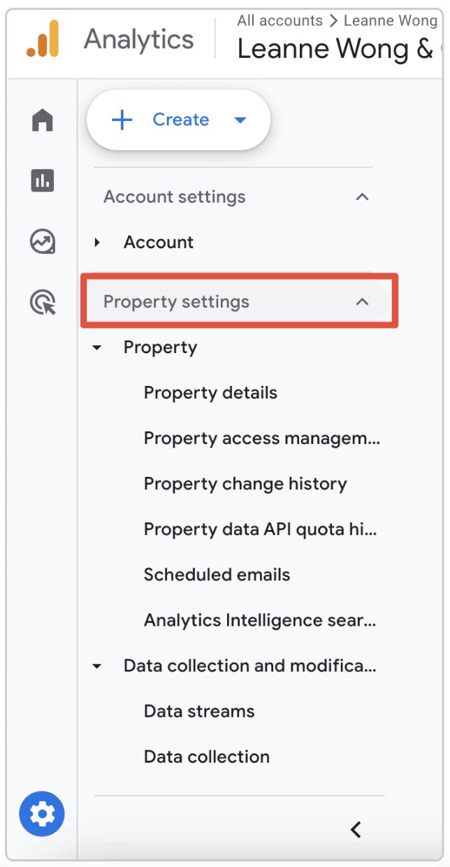 How to add a new website property in Google Analytics 4 (No plugins needed) - Leanne Wong