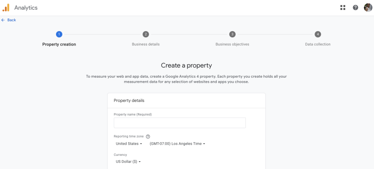 How to add a new website property in Google Analytics 4 (No plugins ...